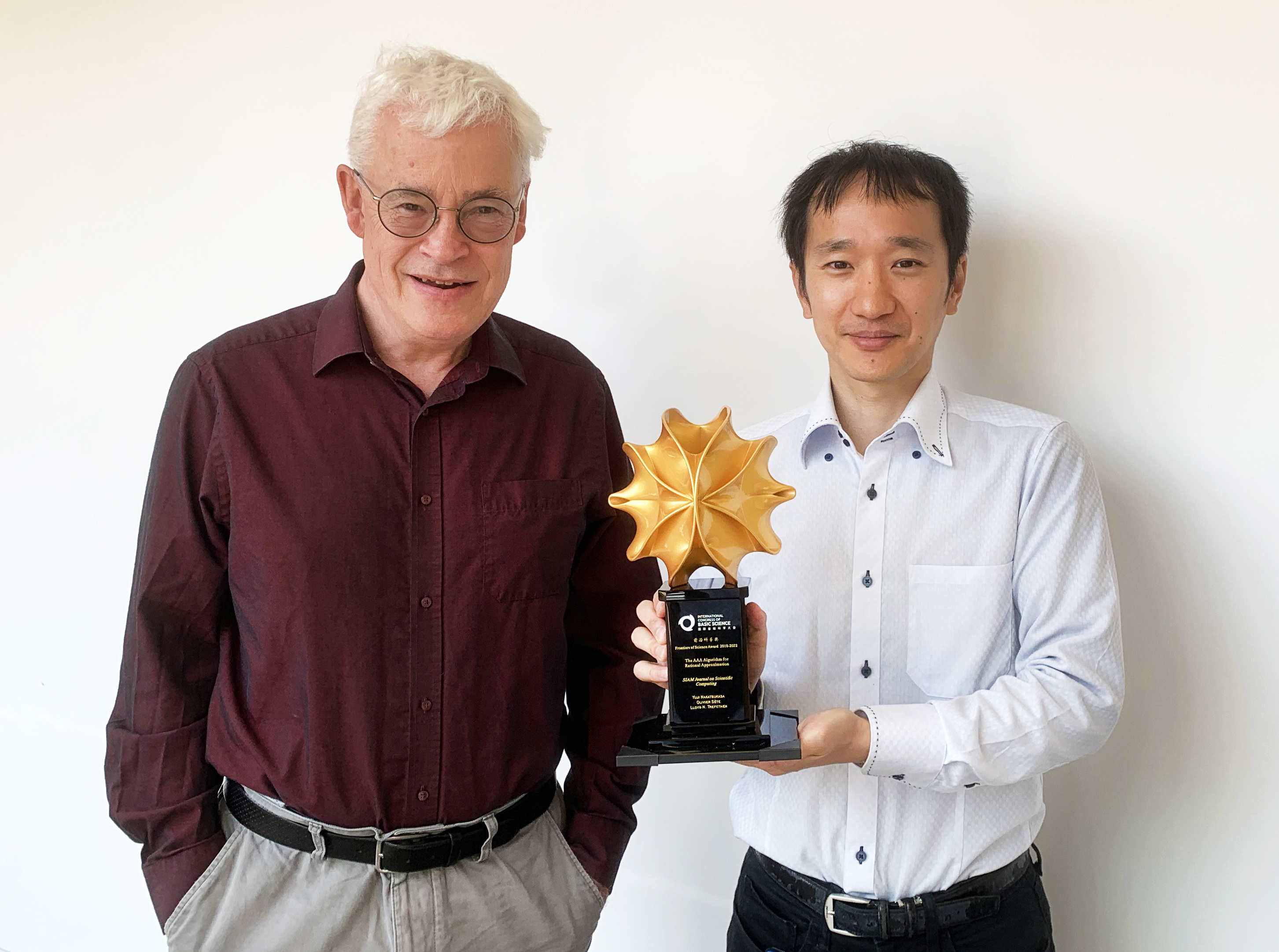 Professor Yuji Nakatsukasa receives Frontiers of Science Award | Christ Church, University of Oxford