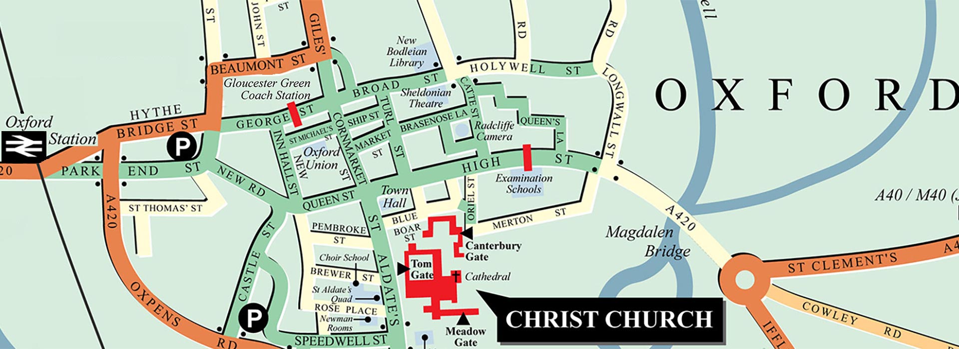 Christchurch College Map Prettiest Oxford Colleges To Visit, Prices